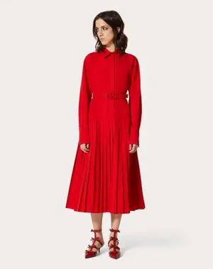 Valentino Garavani Vlogo Belted Shirt Dress