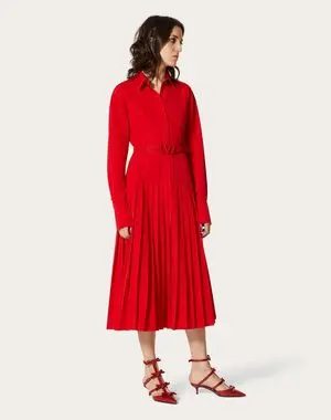 Valentino Garavani Vlogo Belted Shirt Dress