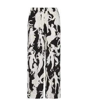 Valentino Garavani Printed Cropped Trousers - White