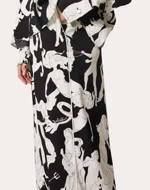 Valentino Garavani Printed Cropped Trousers