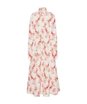 Valentino Garavani Rose-print Shirt Dress - White