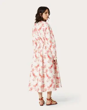 Valentino Garavani Rose-print Shirt Dress