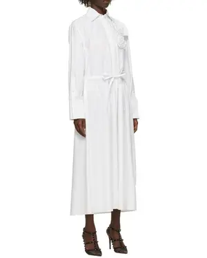 Valentino Garavani Floral Appliqué Shirtdress