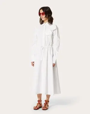 Valentino Garavani Floral Appliqué Shirtdress
