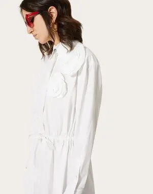 Valentino Garavani Floral Appliqué Shirtdress