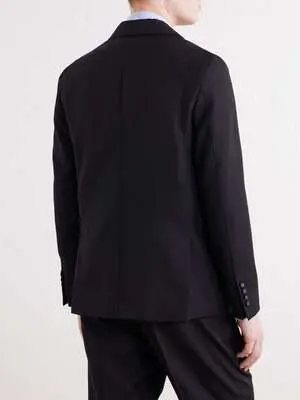 Officine Générale Leon Double-breasted Virgin Wool Suit Jacket