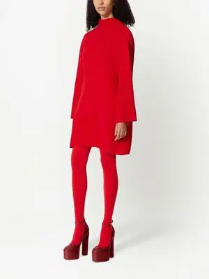 Valentino Garavani High Neck Long-sleeved Dress
