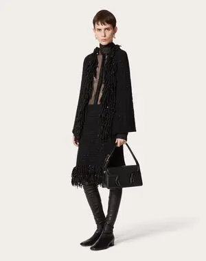 Valentino Garavani Fringed Hem Cloak