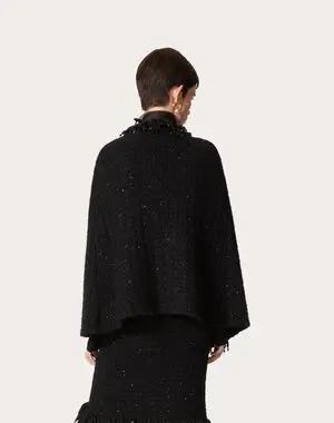 Valentino Garavani Fringed Hem Cloak