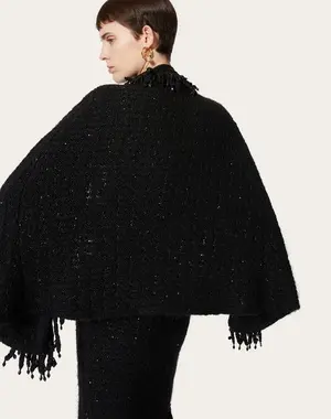 Valentino Garavani Fringed Hem Cloak