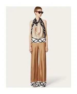 Valentino Garavani Chain 1967 Foulard Silk Jumpsuit