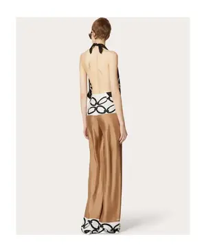 Valentino Garavani Chain 1967 Foulard Silk Jumpsuit