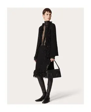 Valentino Garavani Logo Embroidered Skirt