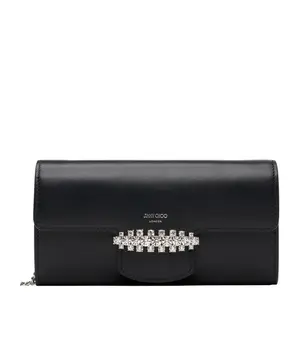JIMMY CHOO Bing Shoulder Bag - Black/silver