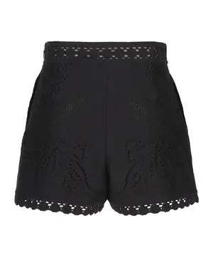 Valentino Garavani Floral Patterned High Waist Shorts
