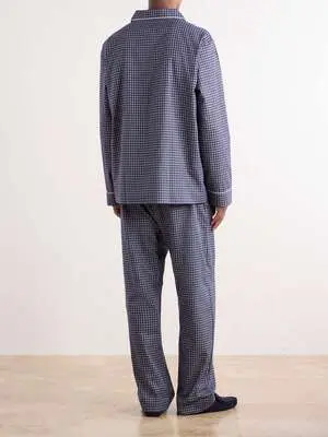 Derek Rose Braemar 32 Checked Cotton-twill Pyjama Set