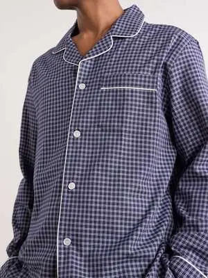 Derek Rose Braemar 32 Checked Cotton-twill Pyjama Set