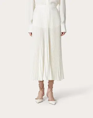 Valentino Garavani Jacquard Iconographe Pleated Skirt