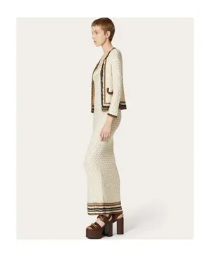 Valentino Garavani Crochet-knit Jacket