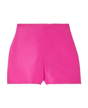 Valentino Garavani Solid Faille Mini Shorts - Pink