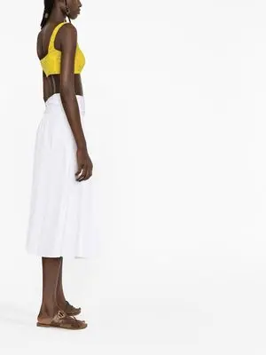 Valentino Garavani Cropped Pointelle-lace Top