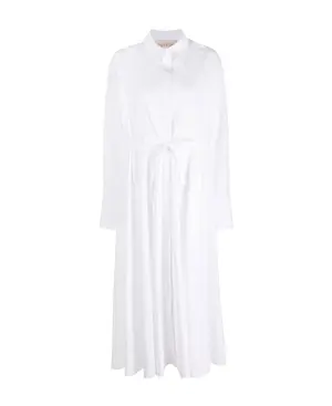 Valentino Garavani Lapel Shirt Dress - White