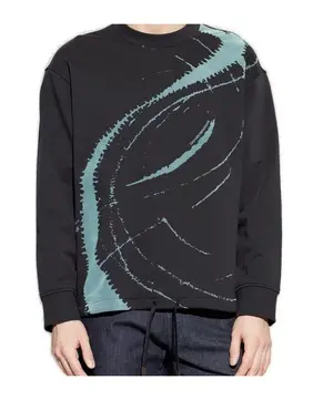 Emporio Armani Abstract Printed Crewneck Sweatshirt