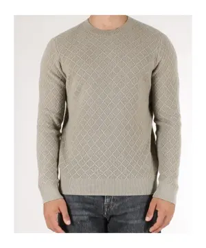Emporio Armani Textured Crewneck Knitted Sweater