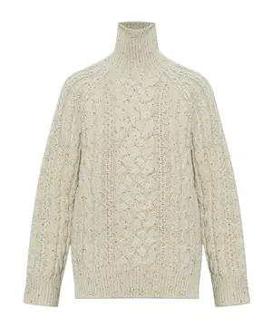 Toteme Cuffed Cable Knit Sweaters For Women