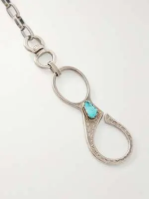 Kapital Tone And Turquoise Wallet Chain