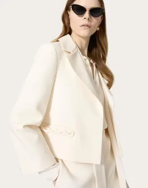 Valentino Garavani Straight Hem Long-sleeved Coat