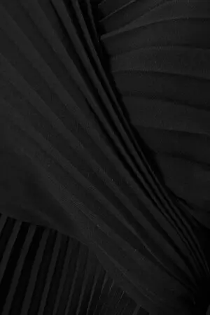 Valentino Garavani Shawl Effect Pleated Extra-long Dress