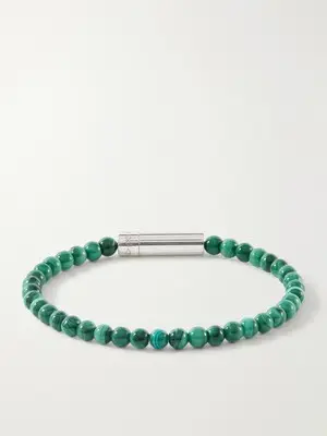 Le Gramme 11g Malachite Beads Bracelet