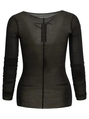 Rick Owens Ls Temple T Jersey Top - No