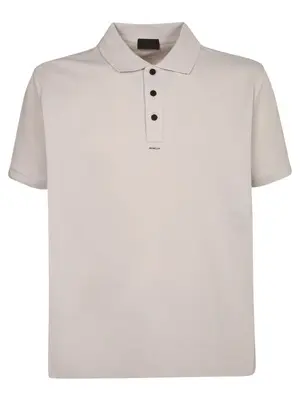 Moncler Logo Piqué Polo Shirt - White