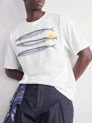 Kapital Printed Cotton-jersey T-shirt