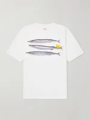 Kapital Printed Cotton-jersey T-shirt - White