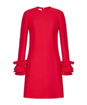 Valentino Garavani Floral Embellished Crewneck Dress