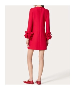 Valentino Garavani Floral Embellished Crewneck Dress