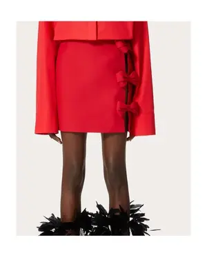 Valentino Garavani Bow Detailed Mini Skirt