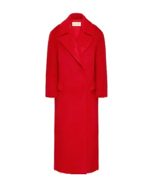 Valentino Garavani Peak-lapels Straight Hem Coat