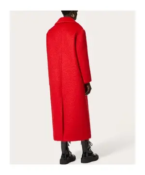 Valentino Garavani Peak-lapels Straight Hem Coat