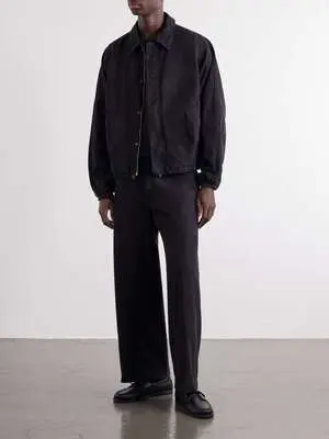 YOKE Garment-dyed Cotton-twill Blouson Jacket
