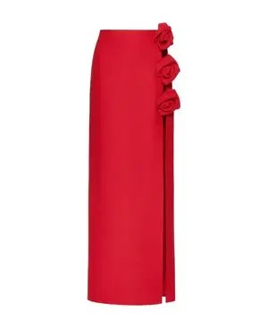 Valentino Garavani Floral-appliqué Maxi Skirt