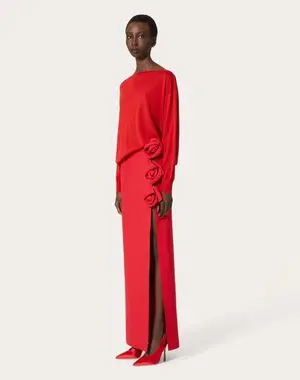 Valentino Garavani Floral-appliqué Maxi Skirt
