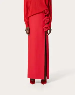 Valentino Garavani Floral-appliqué Maxi Skirt