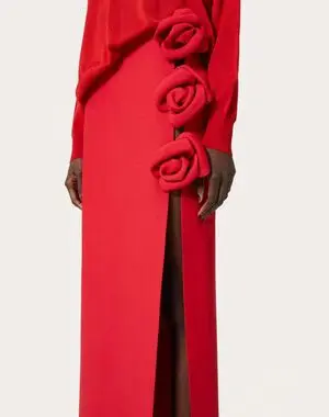 Valentino Garavani Floral-appliqué Maxi Skirt