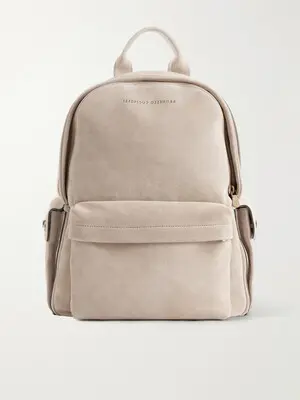 Brunello Cucinelli Suede Backpack - Brown