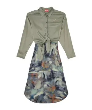 DIESEL® Elta Tie-front Midi Dress - No