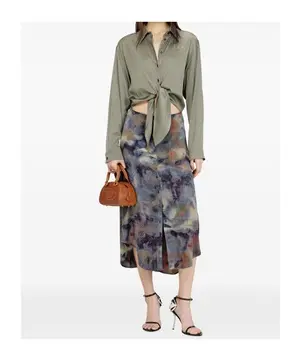 DIESEL® Elta Tie-front Midi Dress